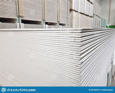 Plasterboard Cladding Of A Building With A Expanded Metal Lattice Structure Royalty Free Stock
