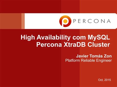 Percona Xtradb Cluster Small Presentation Ppt