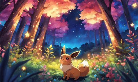 Another Eevee In A Forest By Ferfano On Deviantart