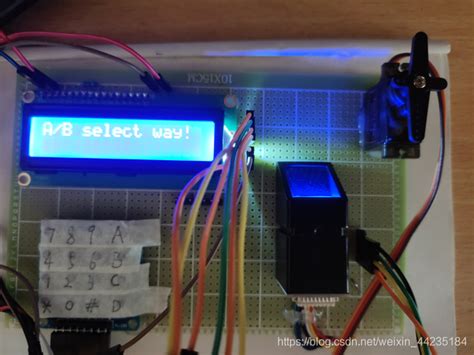 基于arduino的密码指纹智能锁（lcd1602显示器）arduino指纹识别锁加lcd Csdn博客