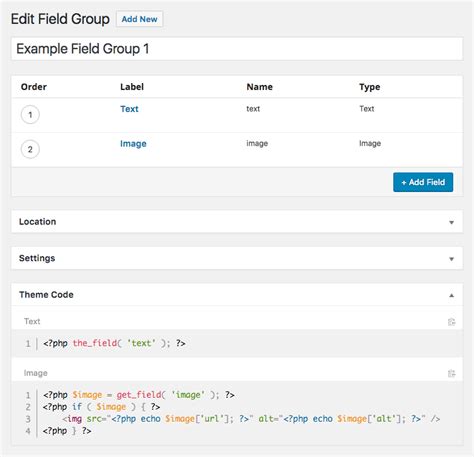 Improving The Advanced Custom Fields Workflow With Acf Theme Code Ben Pearson