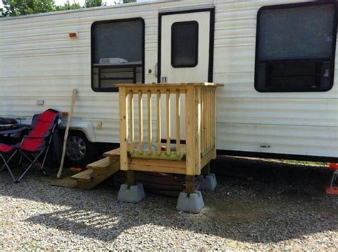 Wooden Steps For Your Home Decor Rv Step Porch Ideas Diy Rv Deck