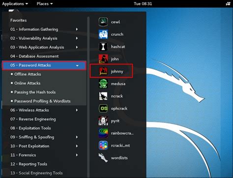 Ethical Hacking Tutorial Kali Linux Password Cracking Tools