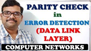 Simple Parity Check Code For Error Detection Lesson Doovi