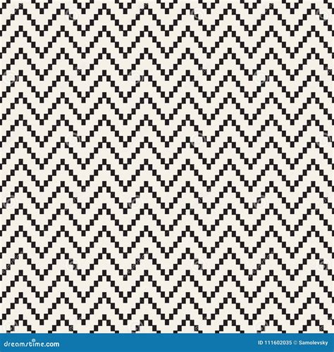 Seamless Zig Zag Geometric Pattern Classic Chevron Lines Tiling Stock