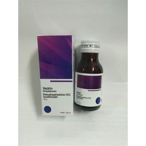 Jual Vedrin Ekspektoran Syrup 60ml Shopee Indonesia