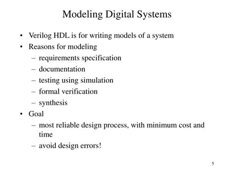 Ppt Lecture 1 Verilog Hdl Introduction Powerpoint Presentation Free Download Id1421247
