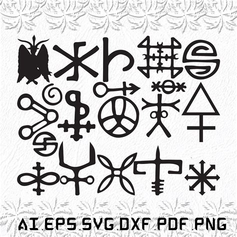 Satanic Symbol Svg Satanic Symbols Svg Satanic Svg Symbols Symbol Svg Ai Pdf Eps Svg Dxf Png