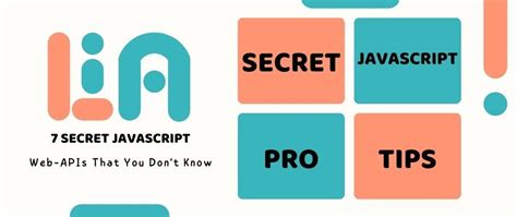 7 Secret Javascript Web Apis That You Dont Know 🔥 Dev Community