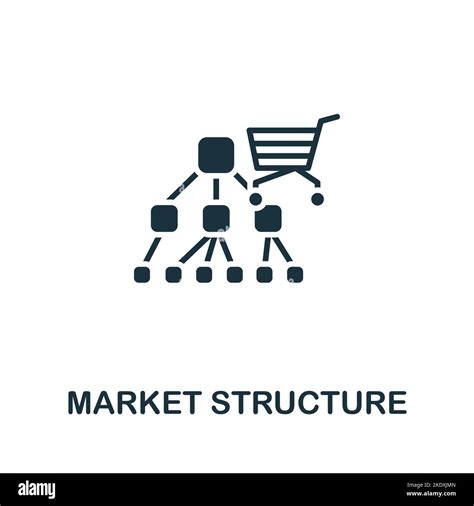 Market Structure Icon Monochrome Simple Global Business Icon For Templates Web Design And