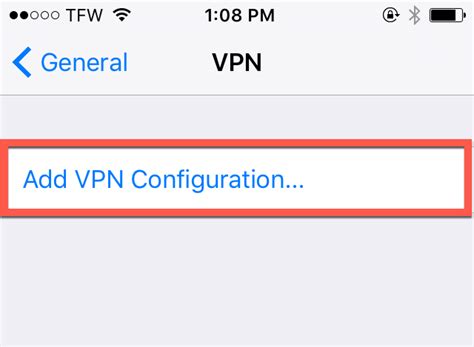 Manual Configuration For IPhone And IPad IPSec