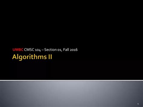 Ppt Algorithms Ii Powerpoint Presentation Free Download Id9017688