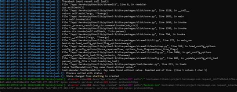 Heroku Deployment Error Deployment Streamlit