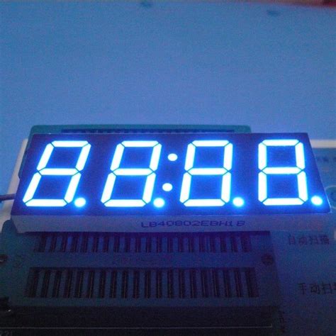 Inch Digit Seven Segment Led Display Ultra Bright Blue Stable Performance