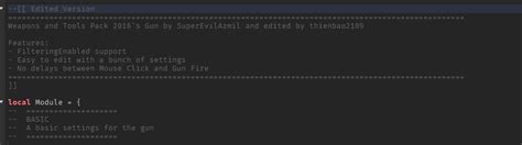 Murnau FE Gun Kit Scripting Support Developer Forum Roblox
