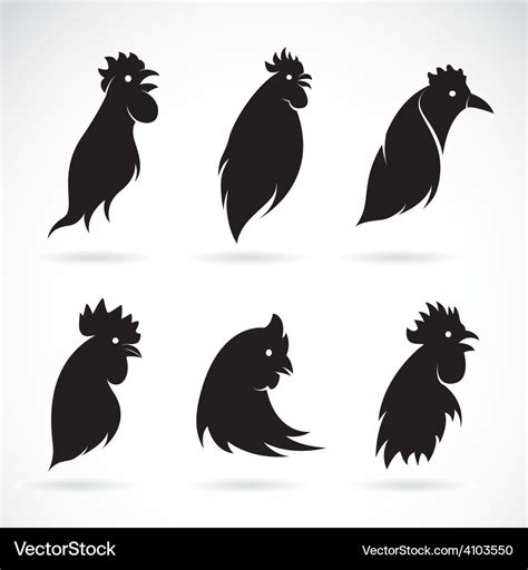 Image Of An Chicken Head Royalty Free Vector Image