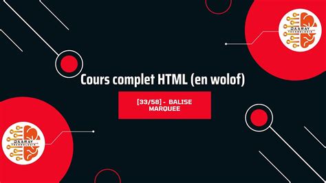 Cours Complet Html Vidéo 33 Balise Marquee Youtube