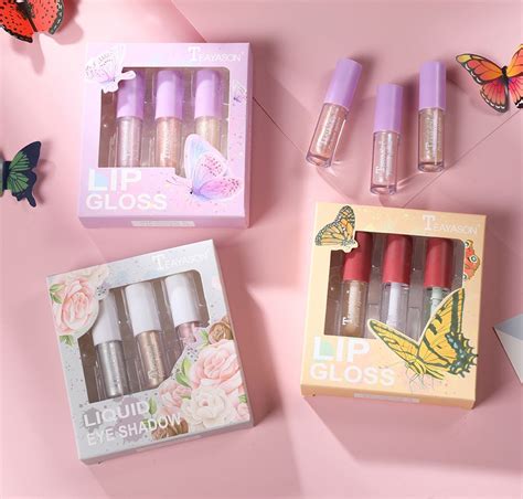 Teayason Lip Makeup Liquid Lipstick Sets Lip Gloss Eyeshadow ...