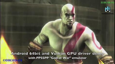 ODROID C Android Bit And Vulkan GPU Driver Demo With PPSSPP God Of War Emulation YouTube