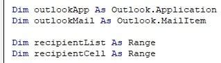 VBA Outlook Examples Send Emails How To Reference Outlook