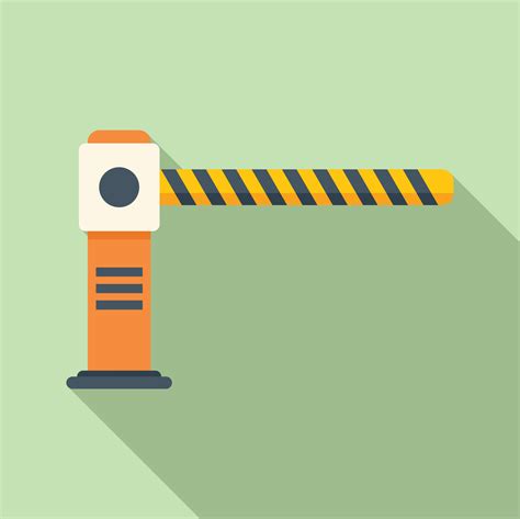 Parking Barrier Icon Flat Vector Space Truck 20661577 Vector Art At