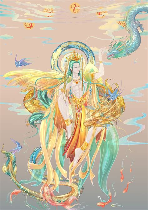 国潮山海经东方之神句芒四夕宇辉 站酷zcool
