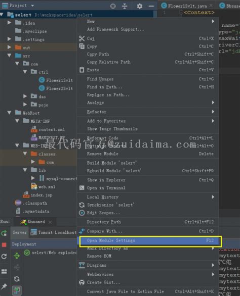 Java Web项目中intellij Idea配置tomcat的mysql的数据源连接教程 博客 最代码