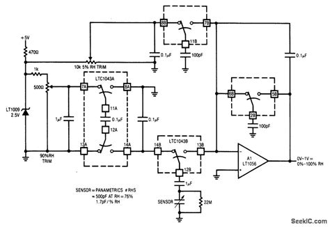 Relative Humidity Sensor Signal Conditioner Sensor Circuit Circuit Diagram