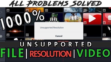 Problem Solvedunsupported Resolution Kinemasterunsupported File100 Garruntee Youtube