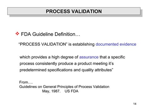 Principle Of Validation And Qualification Ppt