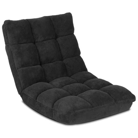 Ebern Designs Reclining Ergonomic Floor Game Chair In Black Foter