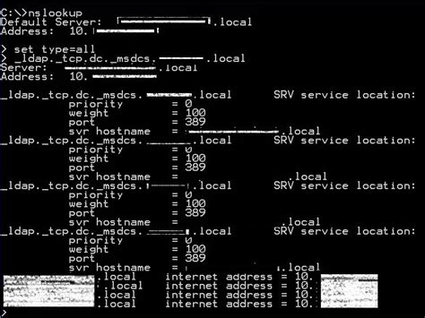 SELCUK S NETWORK SECURITY How To Learn The IP Address Of Your Active Directory Server