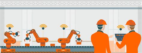 Premium Vector Smart Factory With Workers Robots And Assembly Line