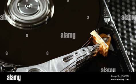 HDD Failure The Internal Structure Of The Hard Disk Recorder Close Up HDD Stock Video Footage