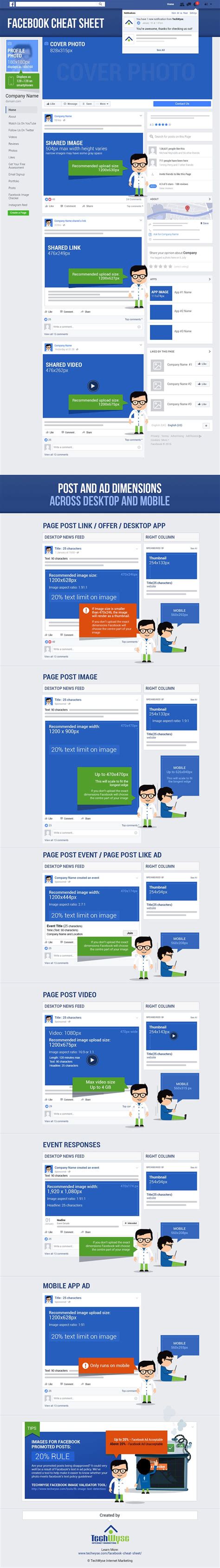 New Facebook Cheat Sheet Cktechconnect Blog