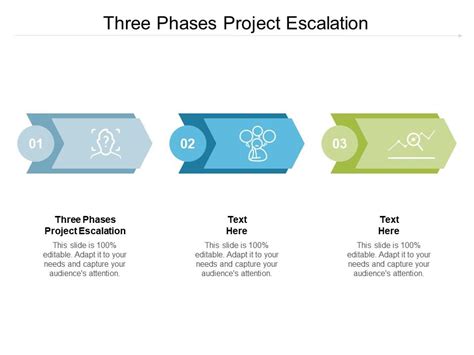 Three Phases Project Escalation Ppt Powerpoint Presentation Model Clipart Cpb Presentation