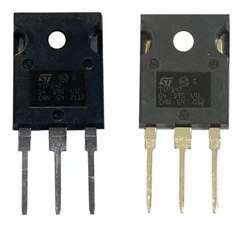 2 Pares Transistor Tip142 Npn Tip147 Pnp Darlington Parcelamento Sem Juros