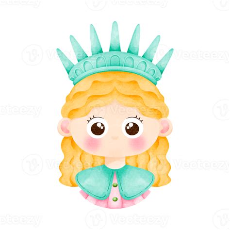 Cute Statue Of Liberty 41494065 Png
