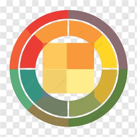 녹색이 있는 기하학적 원 벡터 흰색 배경에 아름다운 그림의 단순한 다채로운 아이콘 그림자 없음 작은 프레임 중앙 Png 일러스트 및 벡터 에 대한 무료 다운로드