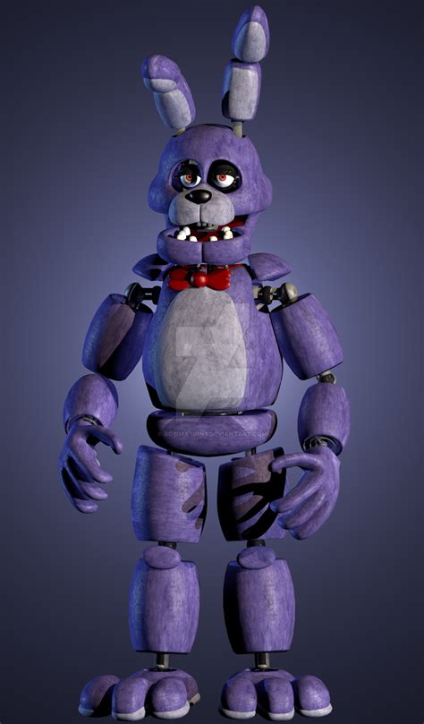 Fnaf 1 Own Style Bonnie The Bunny Full Body By Robimations On Deviantart