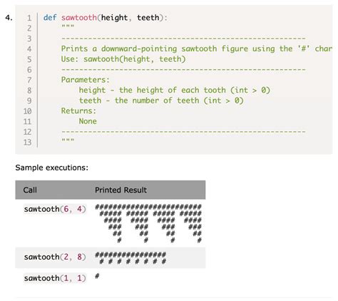 Solved Sample Executions