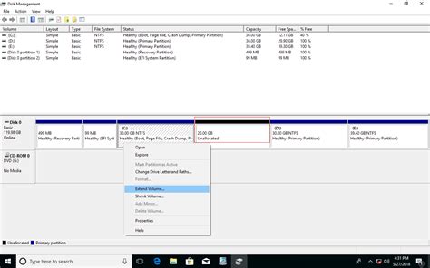 Guide To Add Unallocated Free Space To C Drive In Windows 10