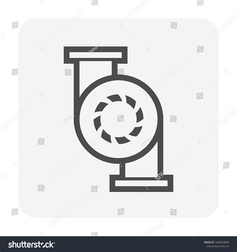 Centrifugal Pump Vector Icon Powered By Stock Vector Royalty Free Shutterstock