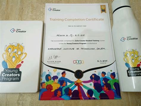 🌟𝐒𝐮𝐜𝐜𝐞𝐬𝐬𝐟𝐮𝐥𝐥𝐲 𝐜𝐨𝐦𝐩𝐥𝐞𝐭𝐞𝐝 𝐚 𝟑 𝐝𝐚𝐲 𝐓𝐫𝐚𝐢𝐧𝐢𝐧𝐠 𝐚𝐭 𝐙𝐎𝐇𝐎 𝐂𝐫𝐞𝐚𝐭𝐨𝐫 Aswin R