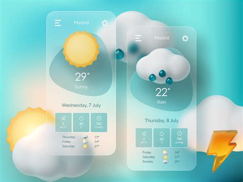 Weather App Design For Android