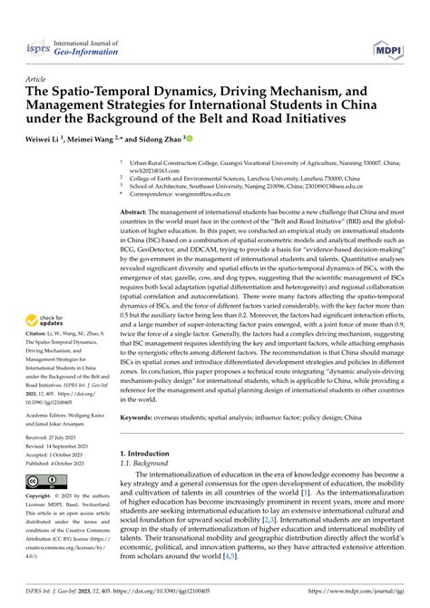 PDF The Spatio Temporal Dynamics Driving Mechanism And Management Strategies For