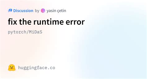 Pytorch MiDaS Fix The Runtime Error