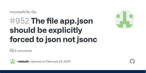 The File App Json Should Be Explicitly Forced To Json Not Jsonc Issue