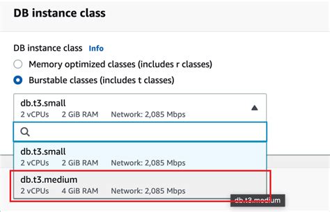 AWS RDS Modify RDS Instance Type