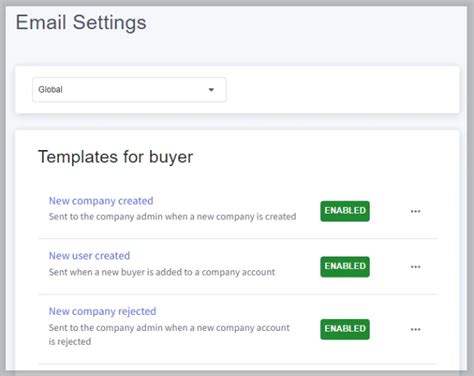 Transactional Email Templates In B2b Edition
